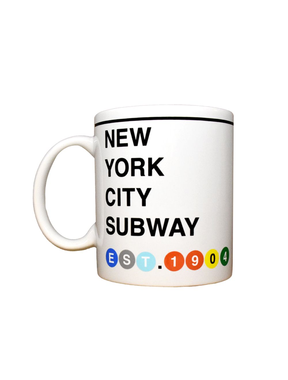 Established 1904 NYC Subway Mug White