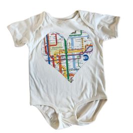 Baby Romper NYC Subway Diagram Map